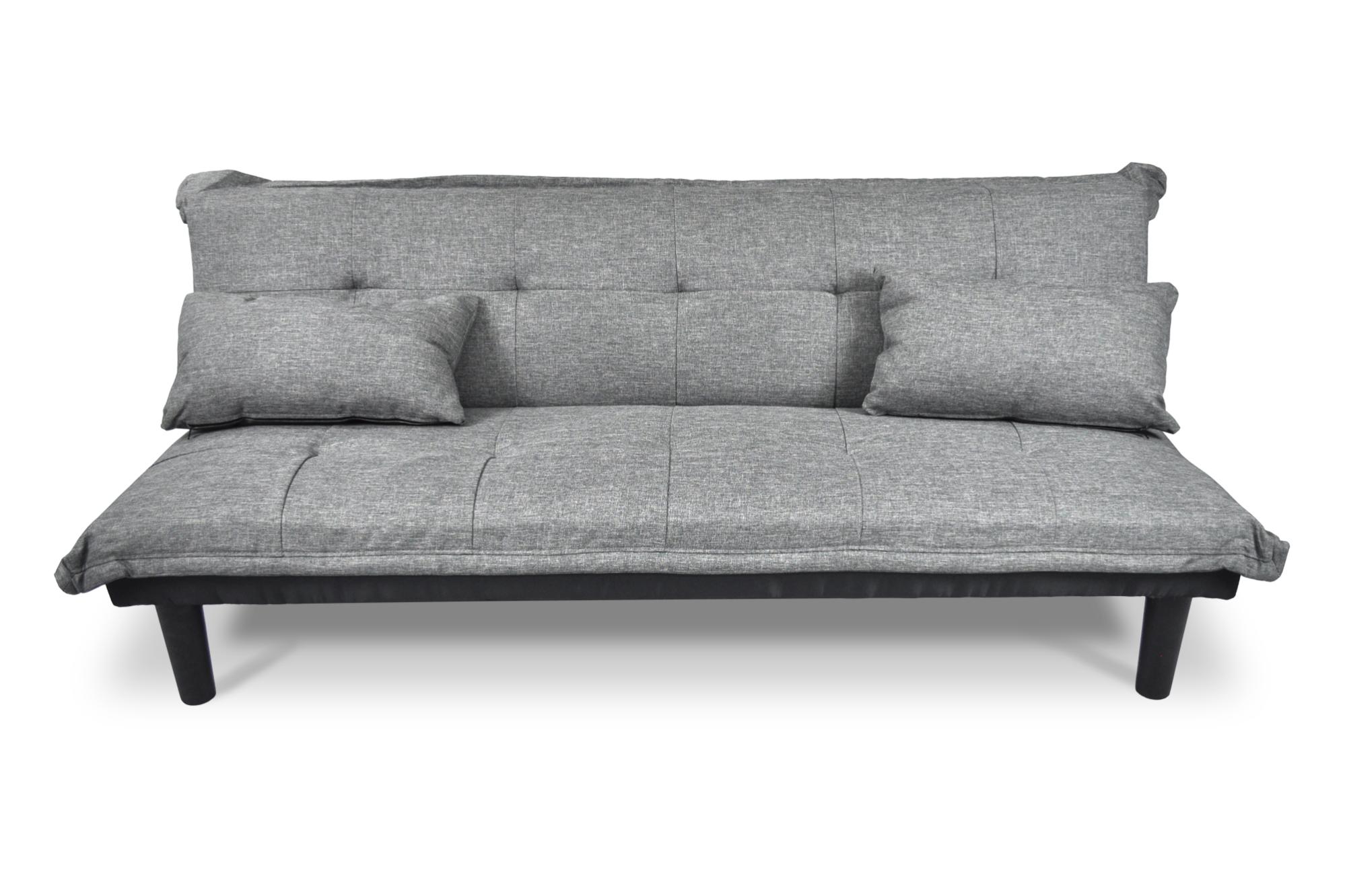 Divano letto clic clac mod. Russell in tessuto grigio chiaro | Leroy Merlin