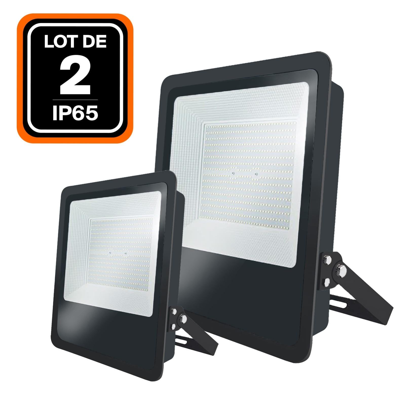 2 Projecteurs LED Industriel MOON 200W | Leroy Merlin