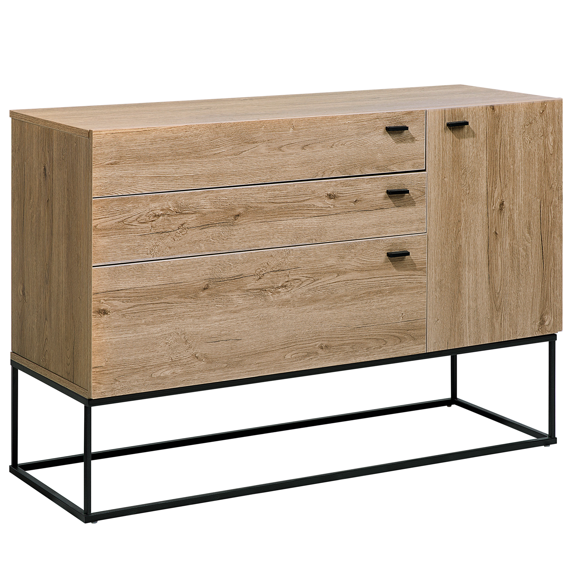 Beliani Commode marron 4 compartiments ARIETTA | Leroy Merlin