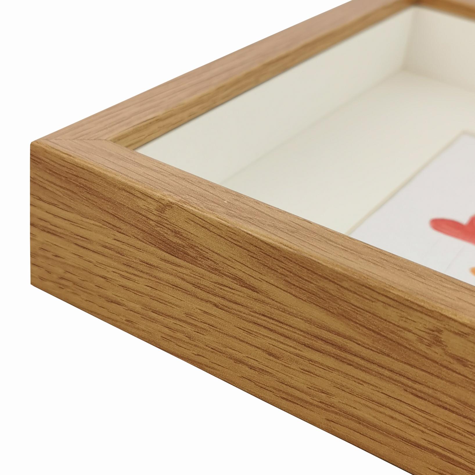 BD ART 50x50 cm Box 3D Cornice Portafoto Profonda Colore Quercia con ...