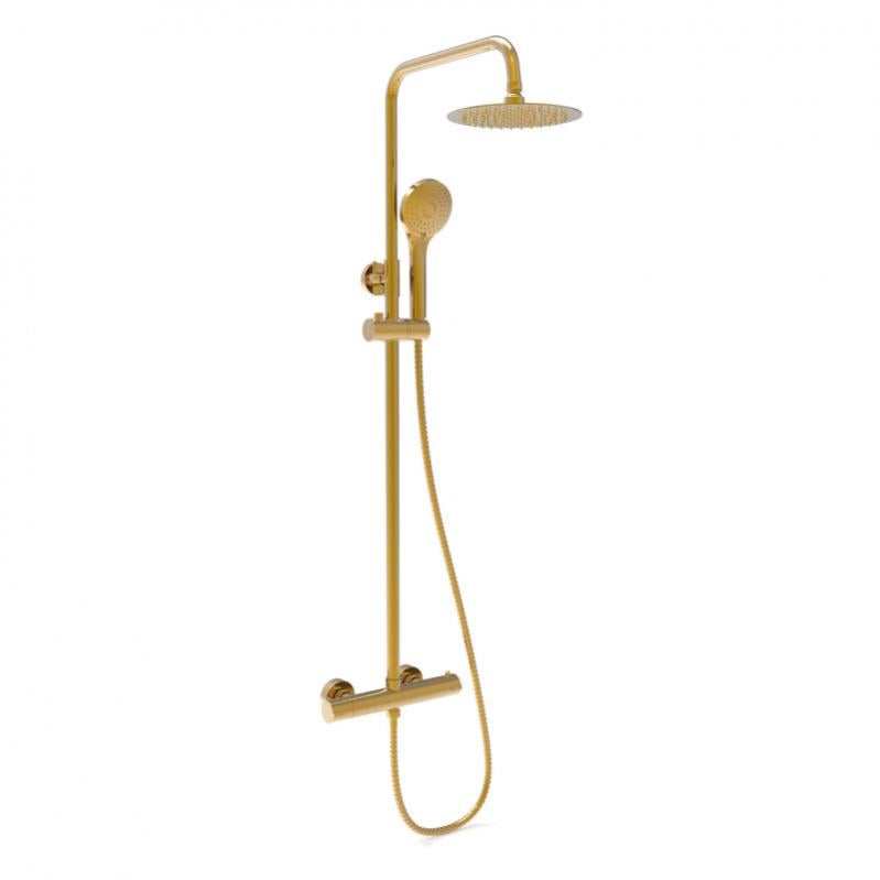 RTT TERMOSTÁTICO 100% LATÓN-Set|Colonna Doccia Bronzo Opaco | Leroy Merlin