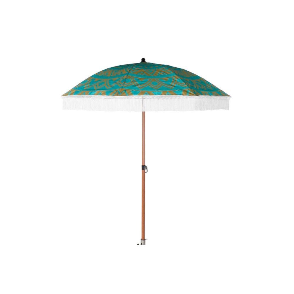 Parasol DKD Home Decor Mandala Naturel Polyester Acier Aluminium (180 x ...