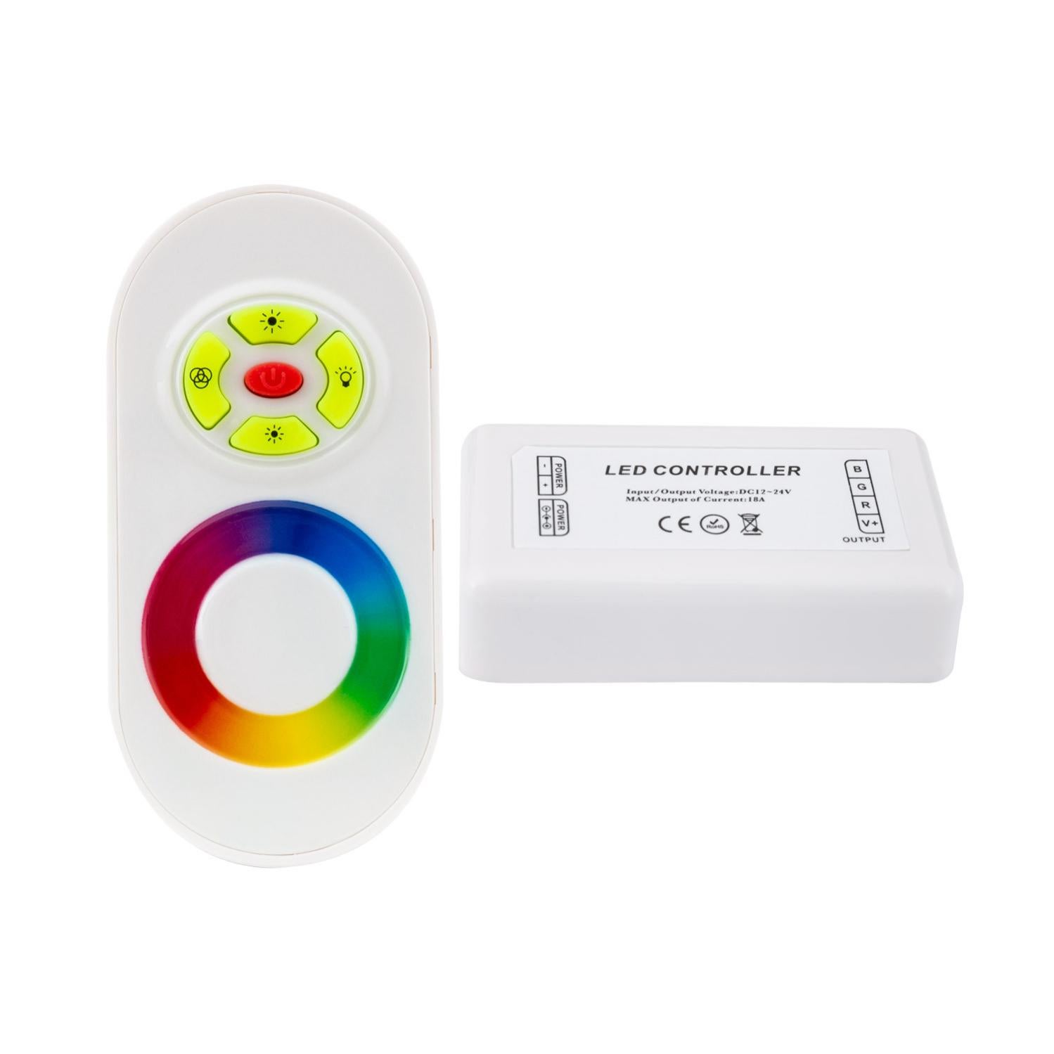 Controller Touch LED RGB 12/24V, Dimmer con Telecomando RF | Leroy Merlin