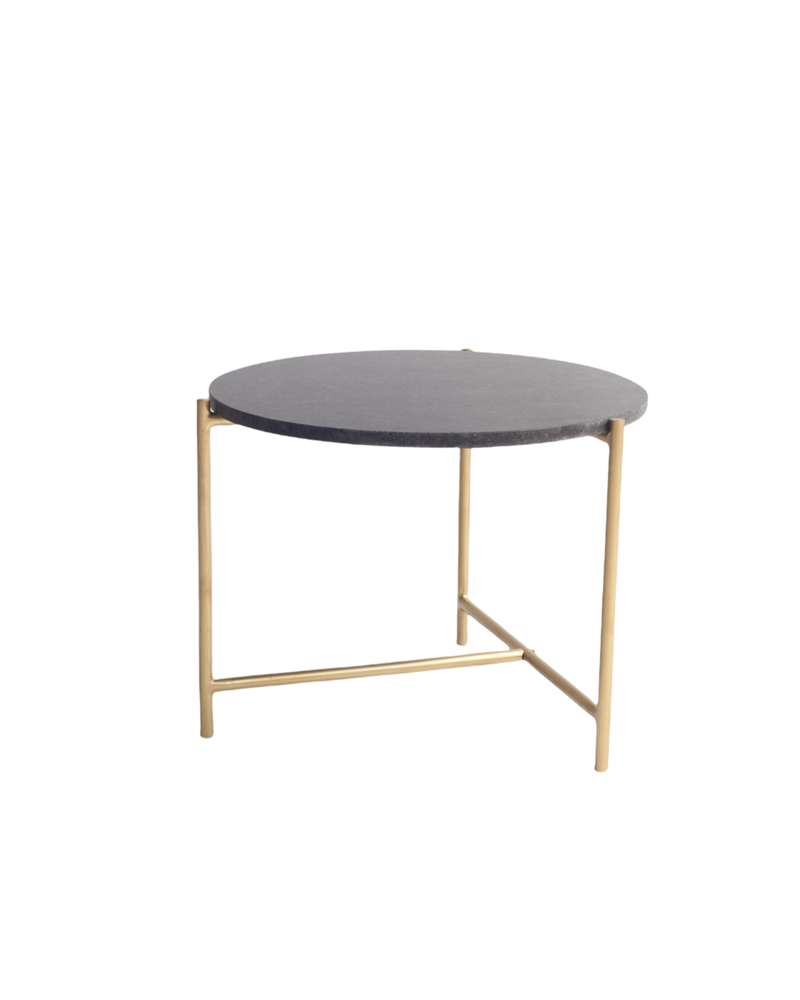 Tavolo metallico in marmo e ferro nero 50cm. | Leroy Merlin