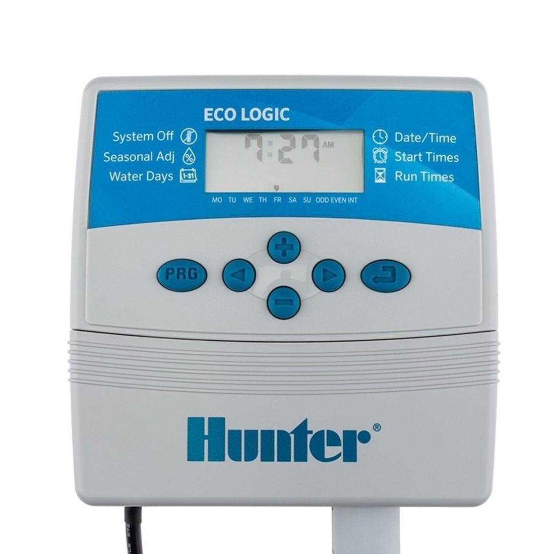 Programador de riego eléctrico Eco Logic 4 estaciones Interior Hunter ...