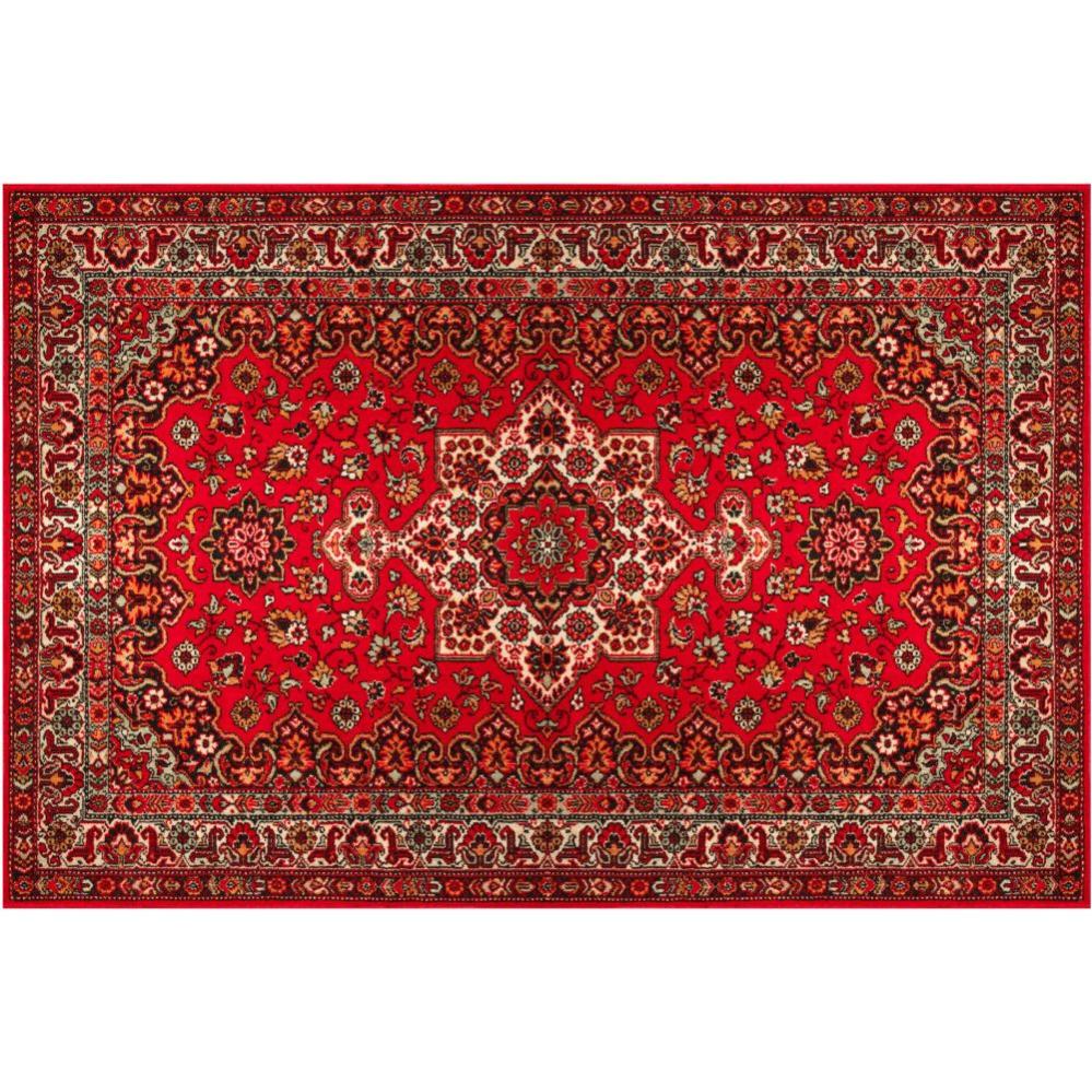 Tapis en vinyle vintage Persan rouge 90 x 60 cm Matteo | Leroy Merlin