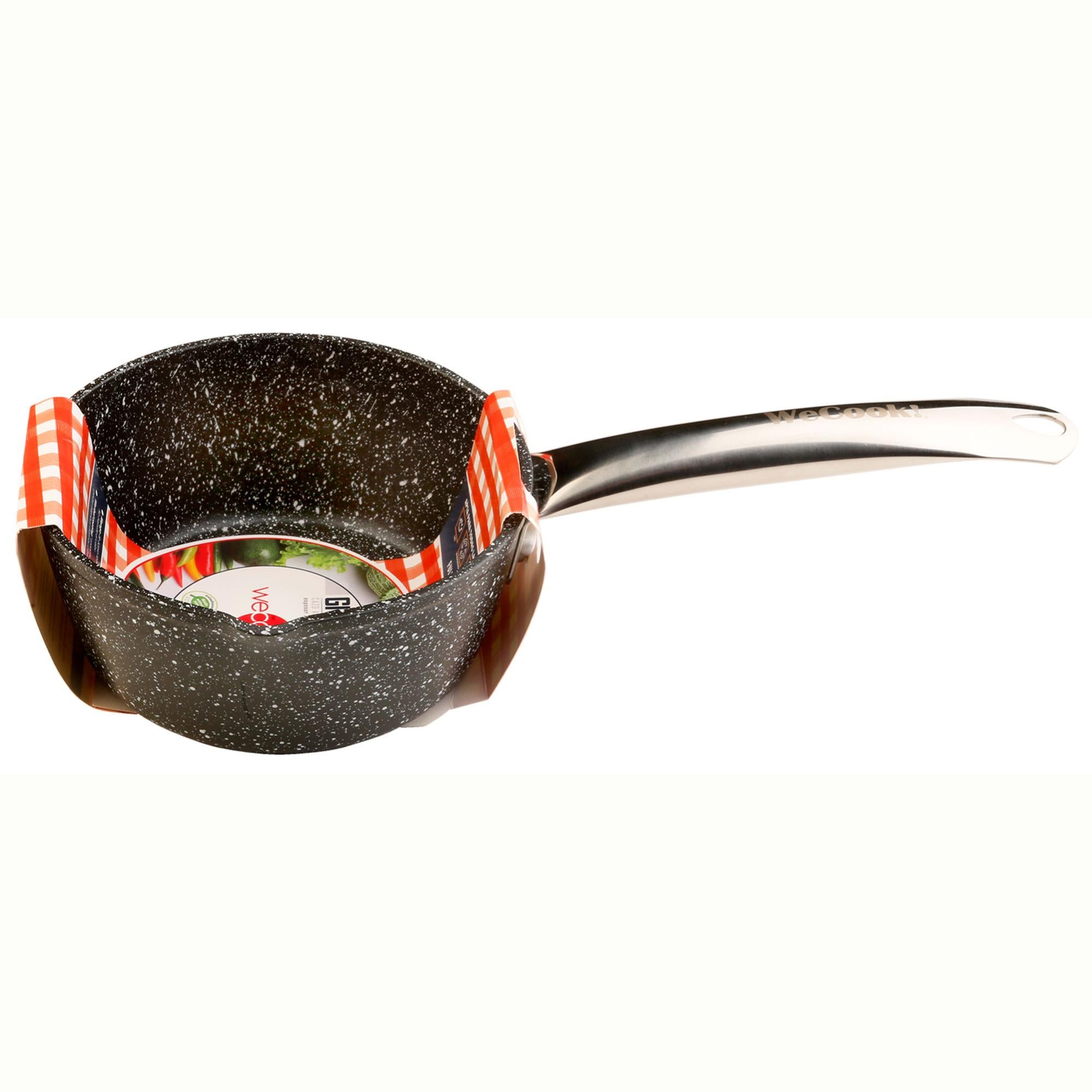 Pentolino con Manico 20cm Induzione Antiaderente Ecologico senza PFOA ...