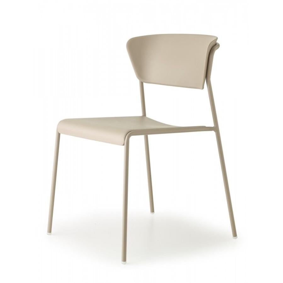 SET 2 SEDIE LISA TECNOPOLIMERO 4 GAMBE - SCAB Colore: Tortora | Leroy ...