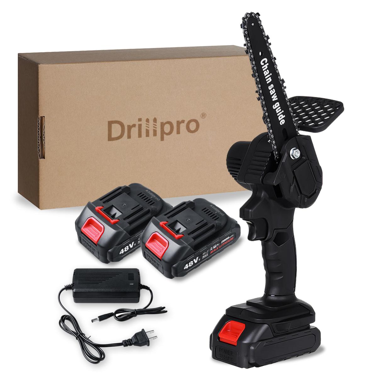 Scie à chaîne Tronçonneuse à batterie élagueuse sans fil 6" 21V scie à ...