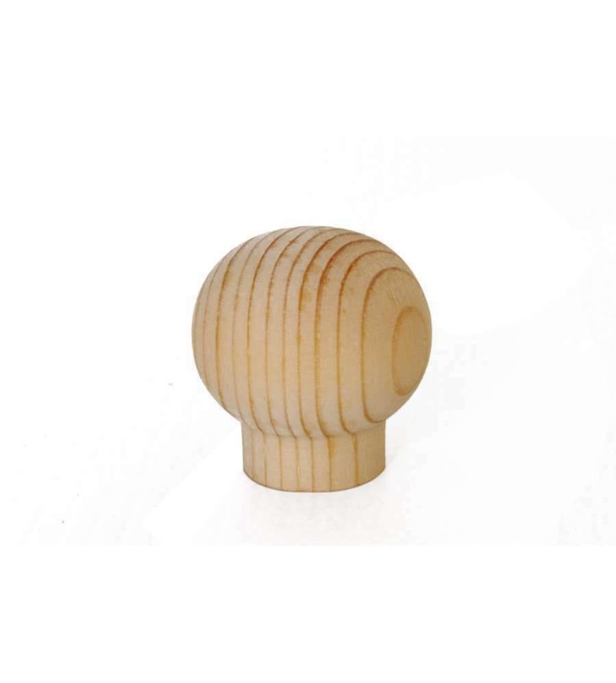 -POMOLO IN LEGNO NATURALE FINITURA PINO GREZZO DIAMETRO mm 26 | Leroy ...