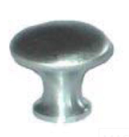 -POMOLO PIATTO OTTONE CROMATO SATINATO Ø 26MM | Leroy Merlin