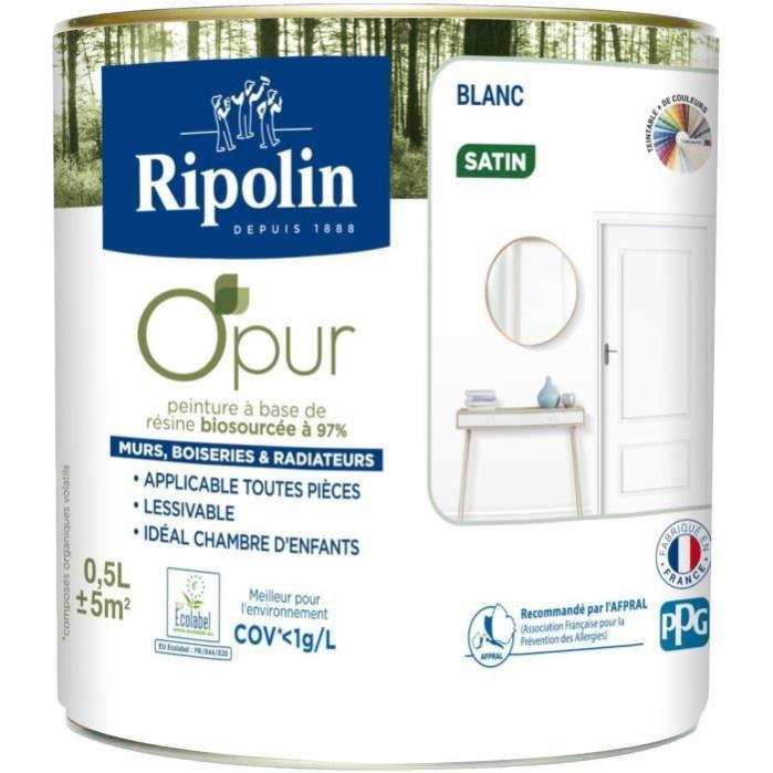 Ripolin Peinture Opur Murs Boiseries Radiateurs 0,5l | Leroy Merlin