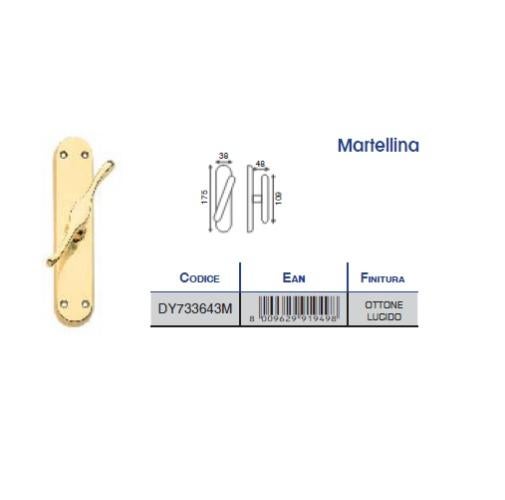 HOME SYSTEM - MARTELLINA PER FINESTRE IN OTTONE LUCIDO SERIE EVA ...