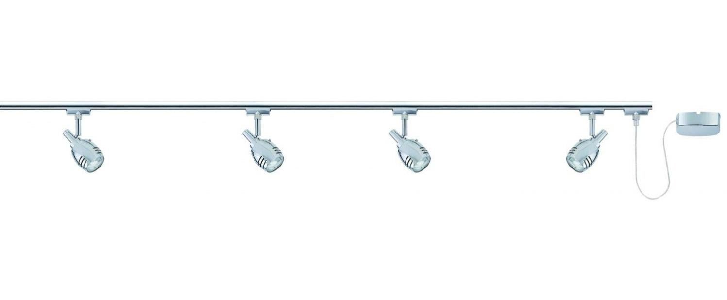 Paulmann URail System Set Rumas 4x7W Chrom 230V Metall | Leroy Merlin