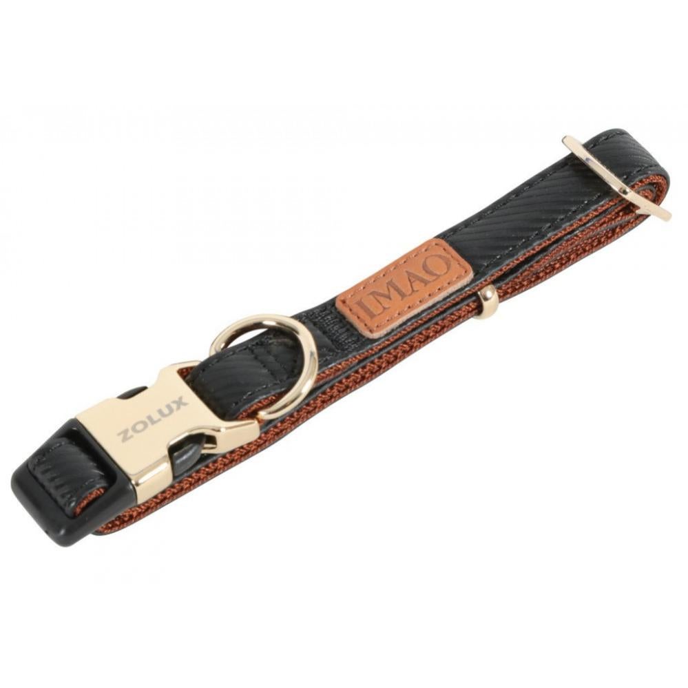 Zolux -Collier IMAO MAYFAIR. 20 mm. réglable. couleur noir. pour chien ...