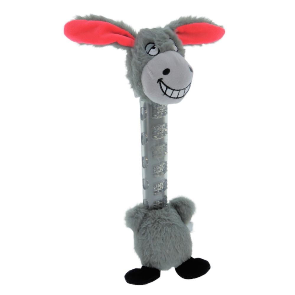 Animallparadise -Jouet Âne Necki gris, cou TPR, 41 cm, pour chien ...