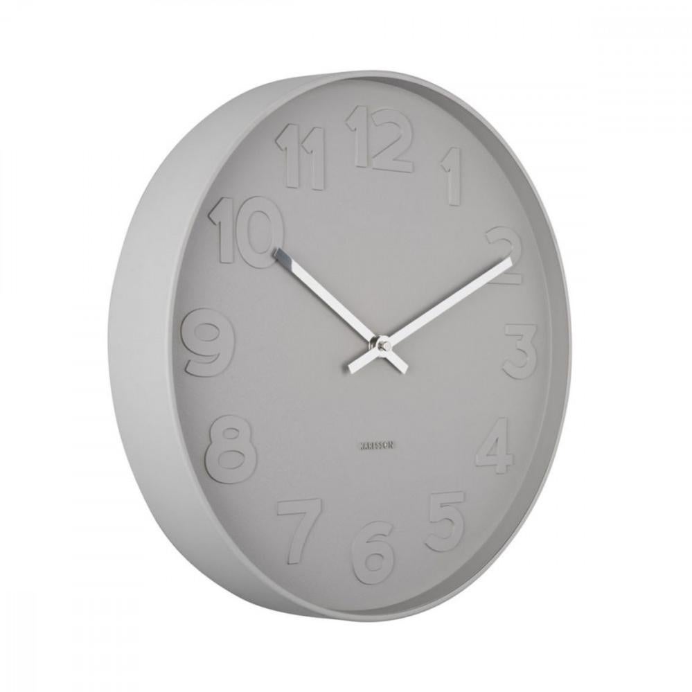 Horloge Mr Grey D37,5cm - PRESENT TIME | Leroy Merlin