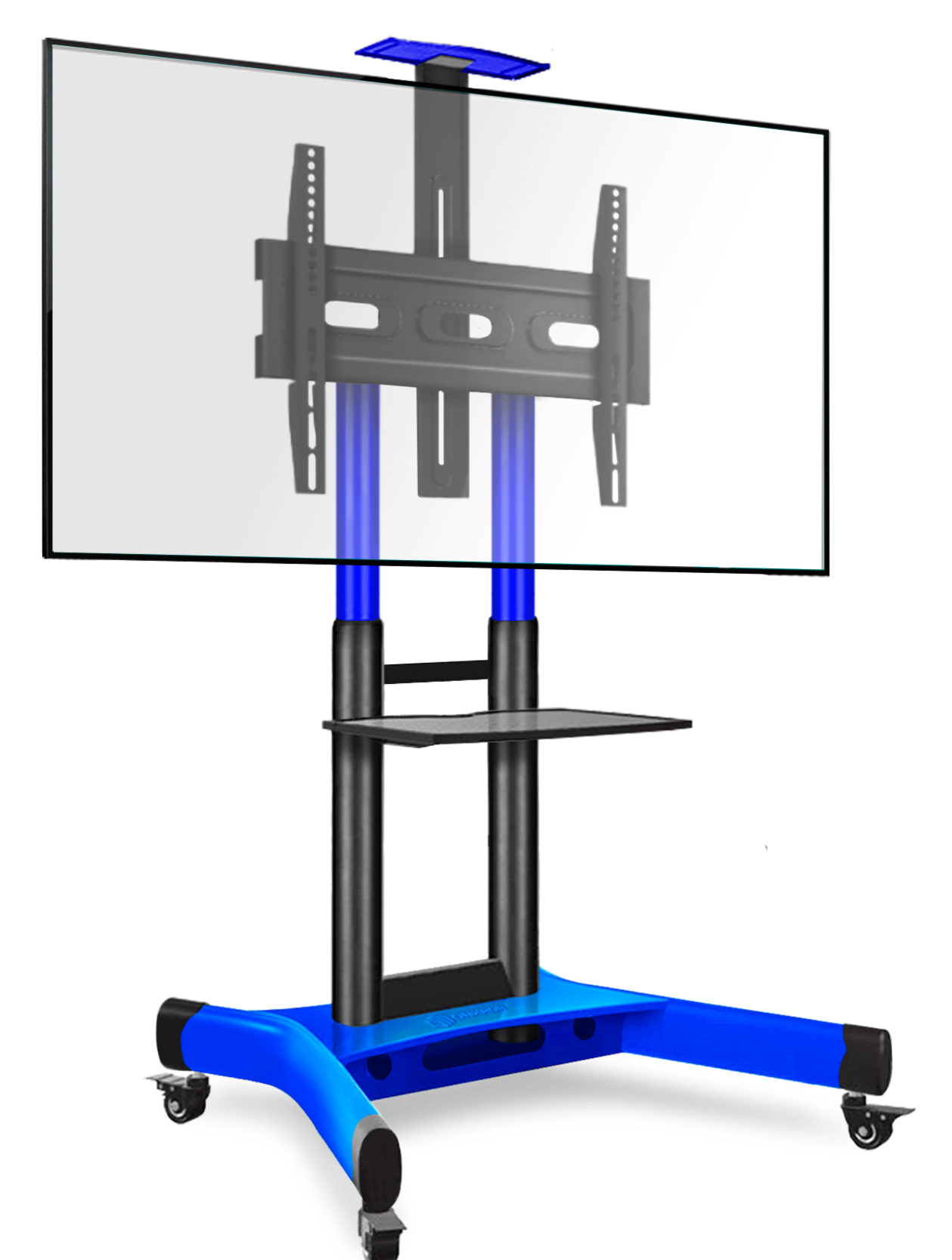 ONKRON TS1551 BLUE Pied de TV sur roulette pour des écrans de 40 à 70 ...
