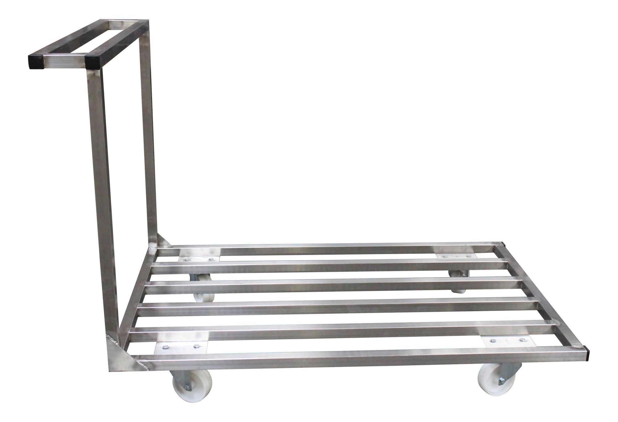 Chariot Plateforme Inox 304 Plateau Barreaudé - L2G | Leroy Merlin
