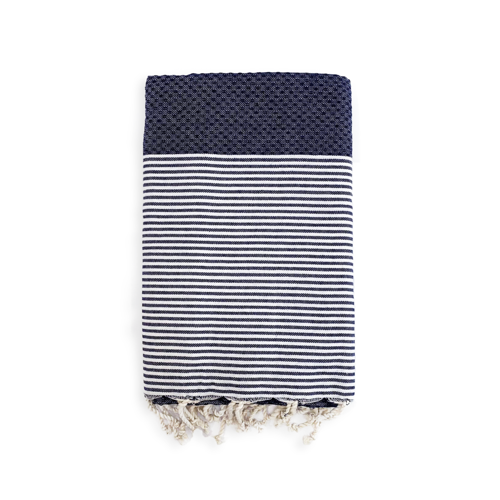 Mikanda Navy Traditional Fouta 100x200 190g/m² (2,5 oz) | Leroy Merlin