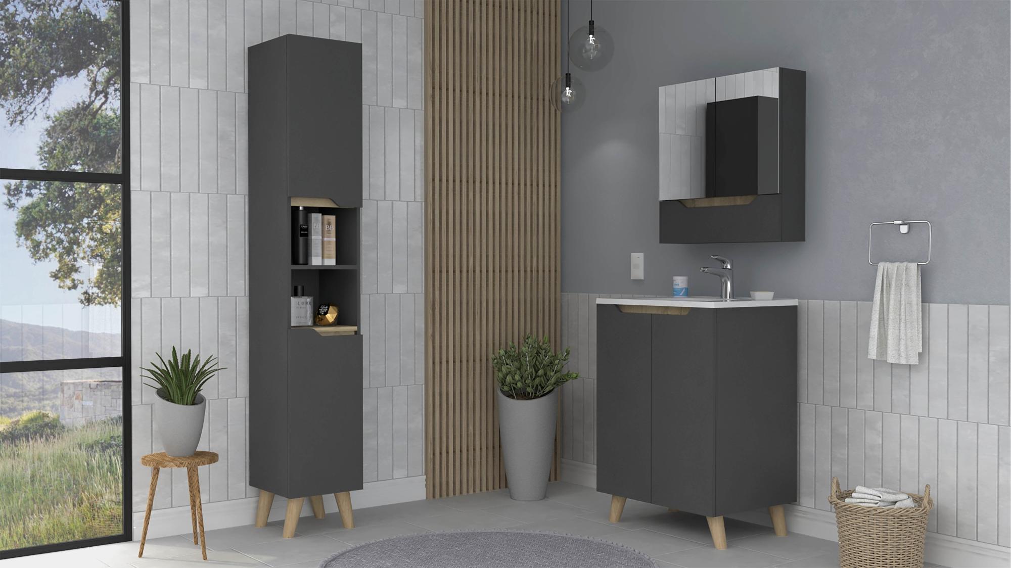 Set Laurent, mobile a muro + lavello + colonna | Leroy Merlin