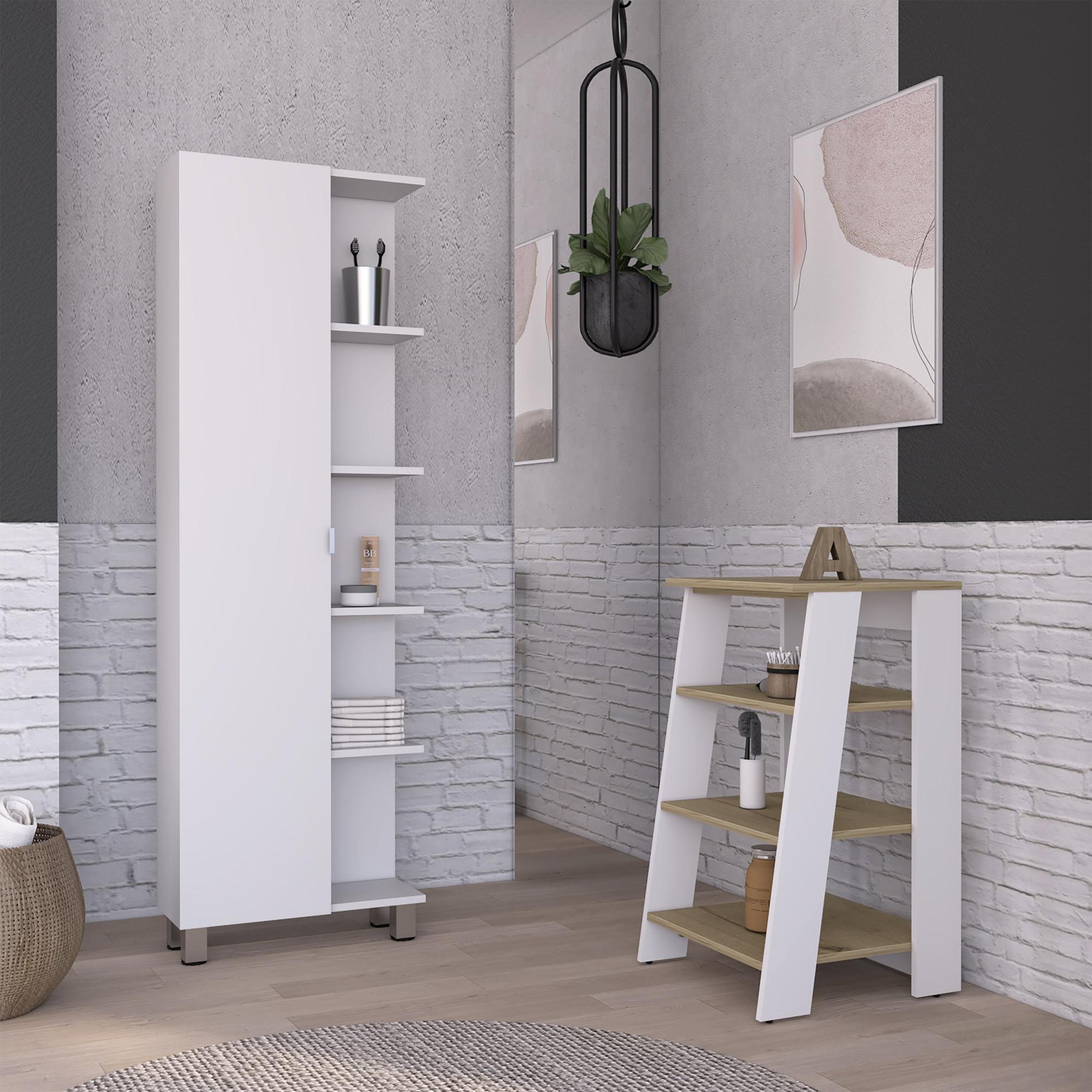 Conjunto Malaga, Organizador Bajo Z 44 + Columna Esquinera De Baño ...
