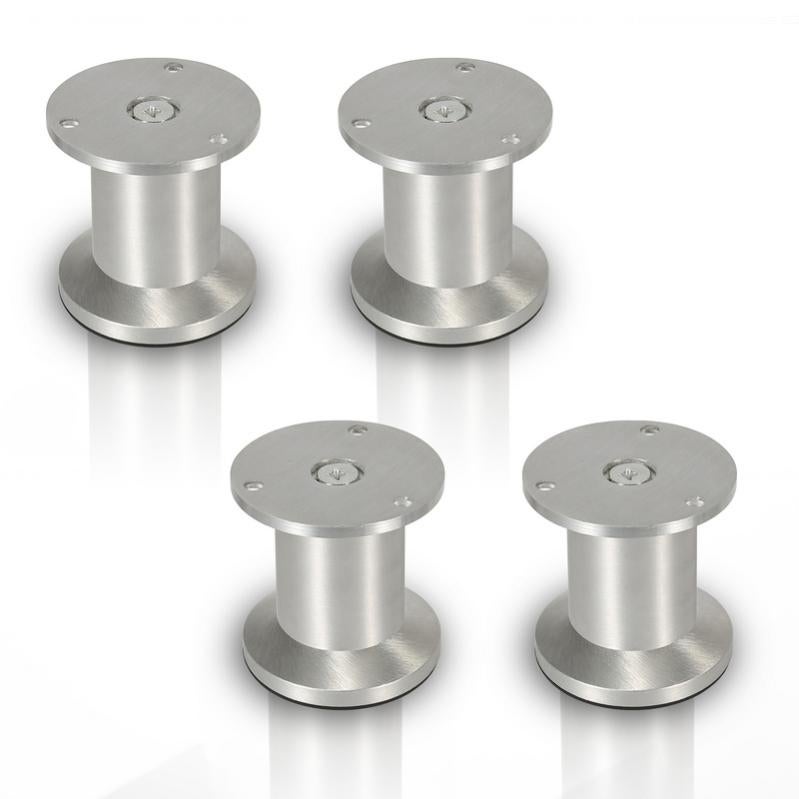 4x piedini per mobili piedini per mobili piedino in alluminio diametro ...