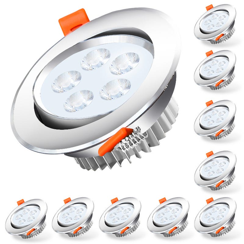Lot De 10 Spots Encastrables Spot Led Spot Encastrable Plafonnier Ip44