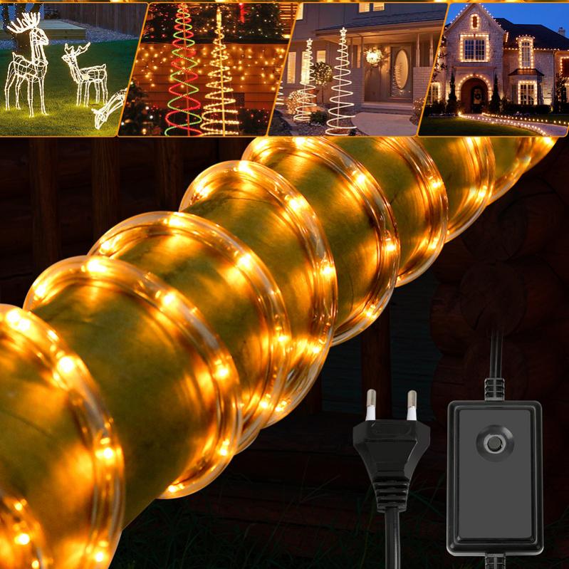 Luce a corda LED Striscia luminosa per feste Luce a corda IP44 Catena ...