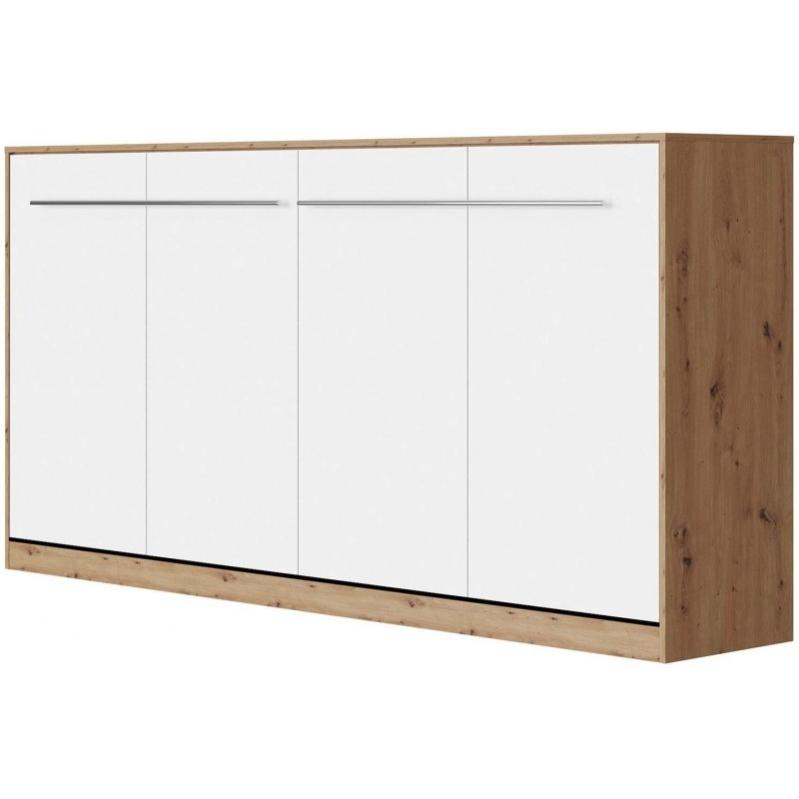 Armoire Lit escamotable 90x200cm Supérieur Horizontal Lit Rabattable ...