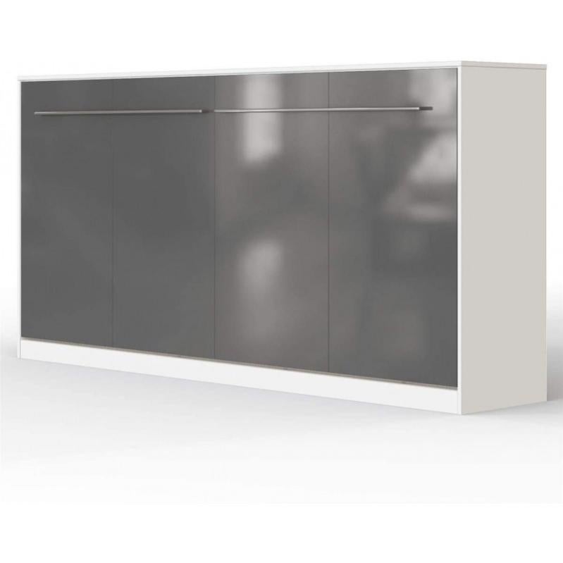 Armoire Lit escamotable 90x200cm Supérieur Horizontal Lit Rabattable ...