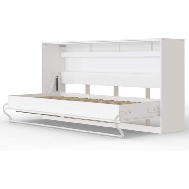 Armoire Lit escamotable 90x200cm Supérieur Horizontal Lit Rabattable ...