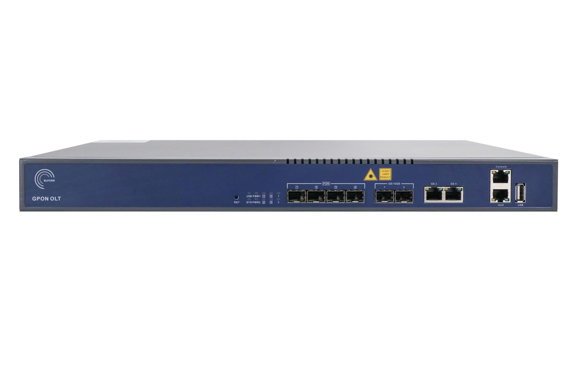 Elfcam® - GPON OLT 4 Ports PON2X Ports SFP/SFP+, 4X Ports RJ45, Mettre a Jour Automatique ...