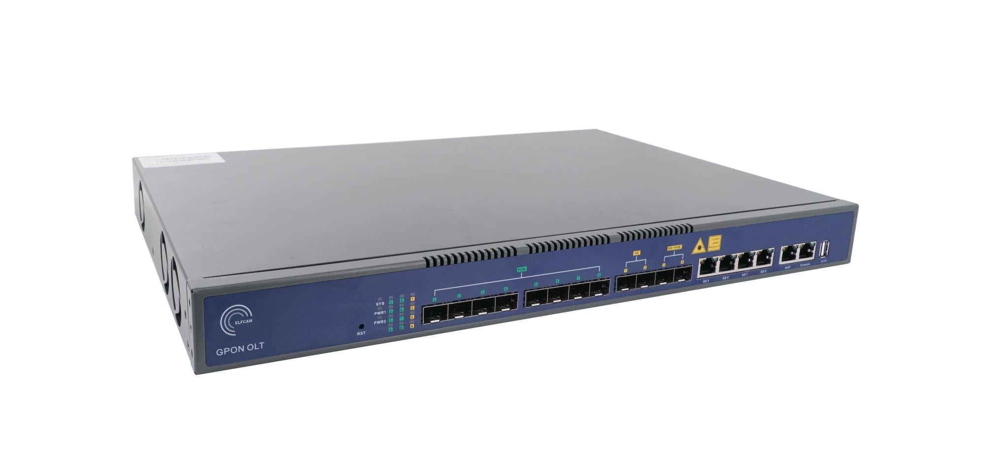Elfcam® - GPON OLT 8 Ports PON2X 10G SFP+ Ports, 2X SFP Ports, 6X RJ45 Ports, Mettre a Jour ...