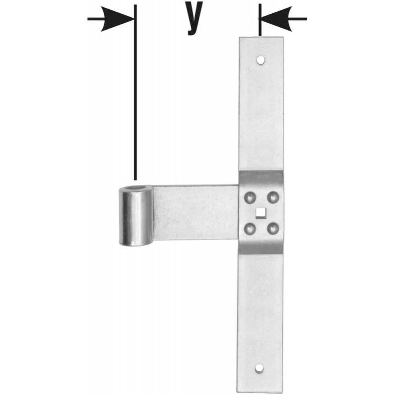 Penture volet D16 x300mm chromé brillant | Leroy Merlin