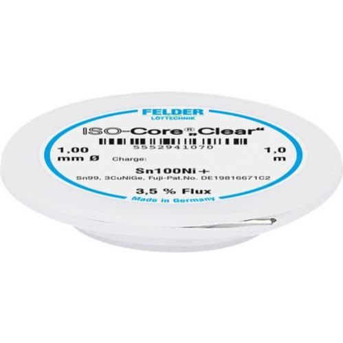 Felder Löttechnik ISO-Core Clear Sn100Ni+ Étain à souder bobine Sn99 ...