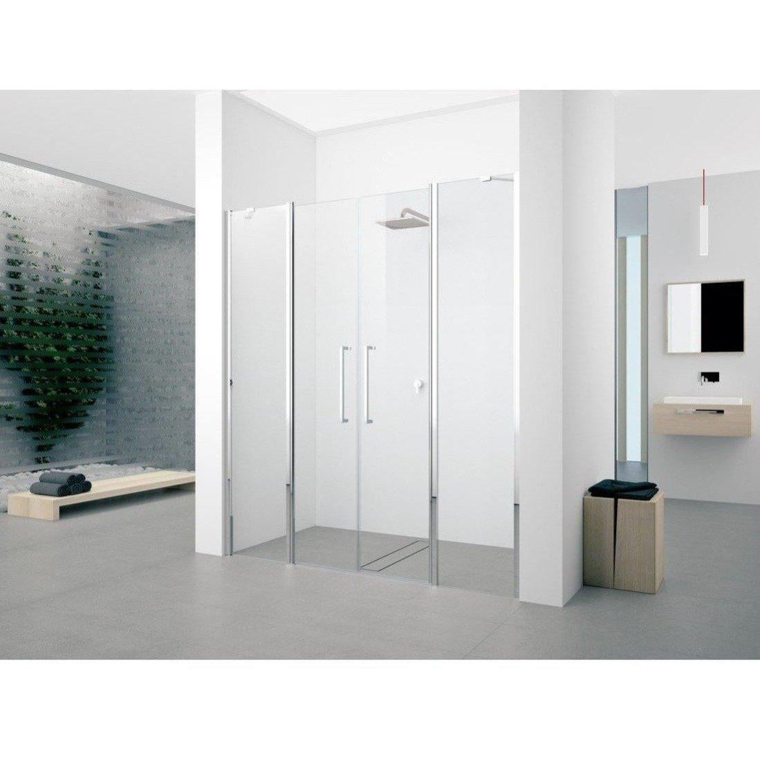 Porta box doccia 150 ante battenti e fissi in linea Young 2.0 ...