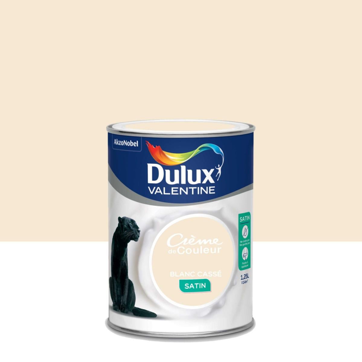Peinture Crème De Couleur Blanc Cassé Leroy Merlin