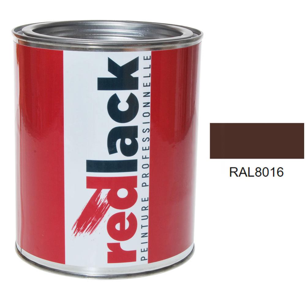 Redlack Peinture RAL 8016 Brillant multisupport 1L | Leroy Merlin