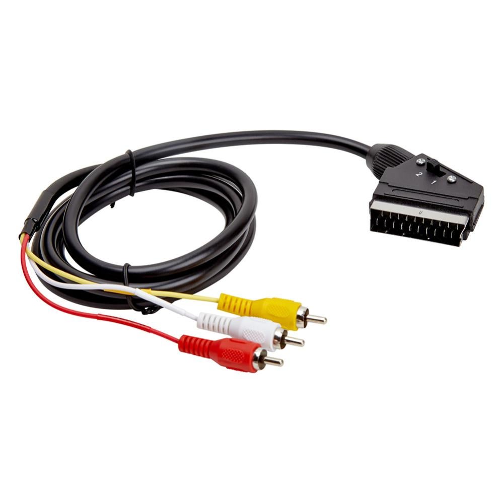 Câble péritel mâle / 3 RCA 1.50m fonctionne dans les 2 sens | Leroy Merlin