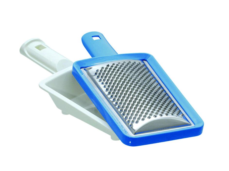 Grattugia formaggio in acciaio inox con vaschetta - cm.28x14x7 | Leroy ...