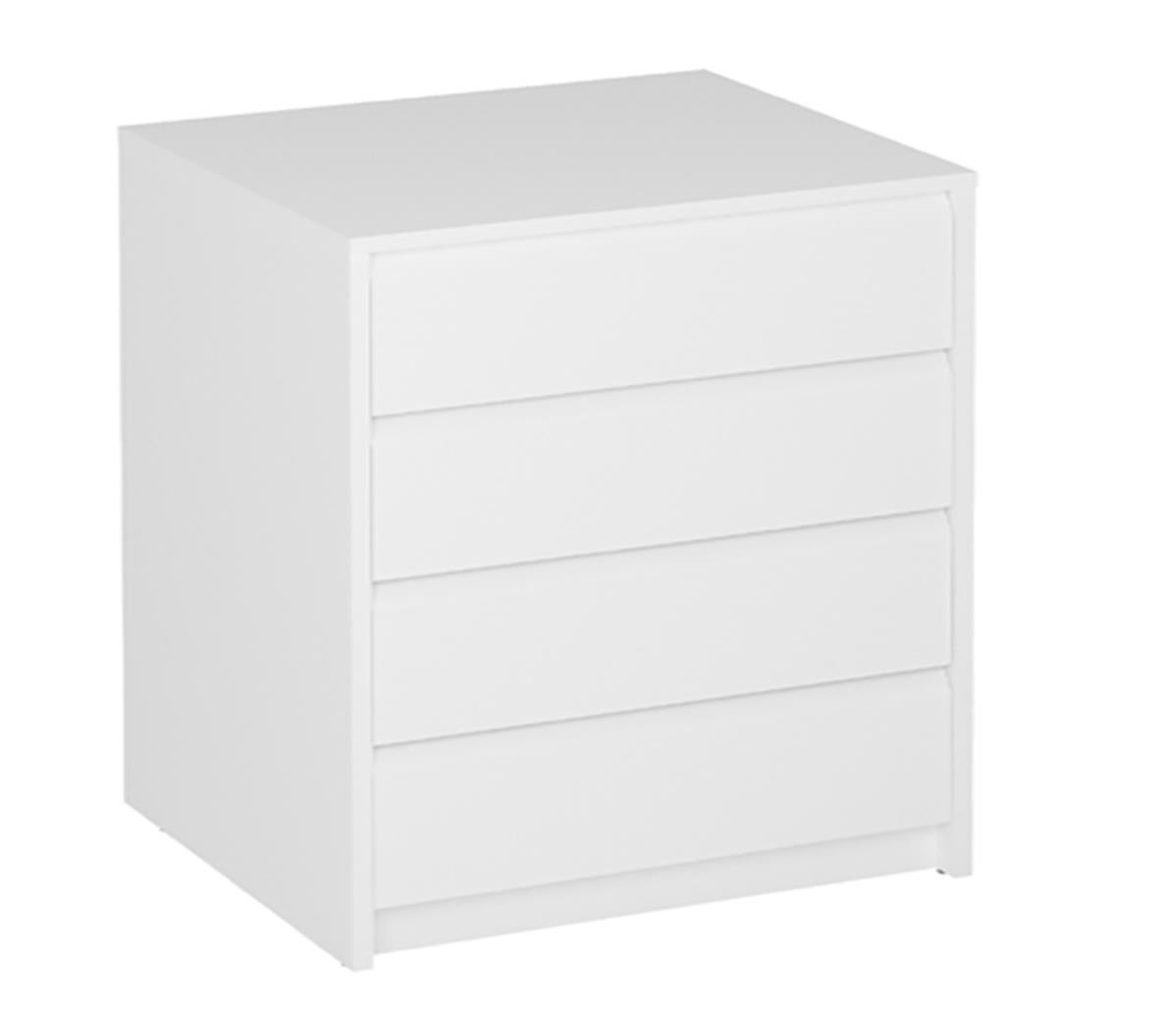 Commode Meuble de rangement coloris blanc - Longueur 50 x Hauteur 73.4 ...