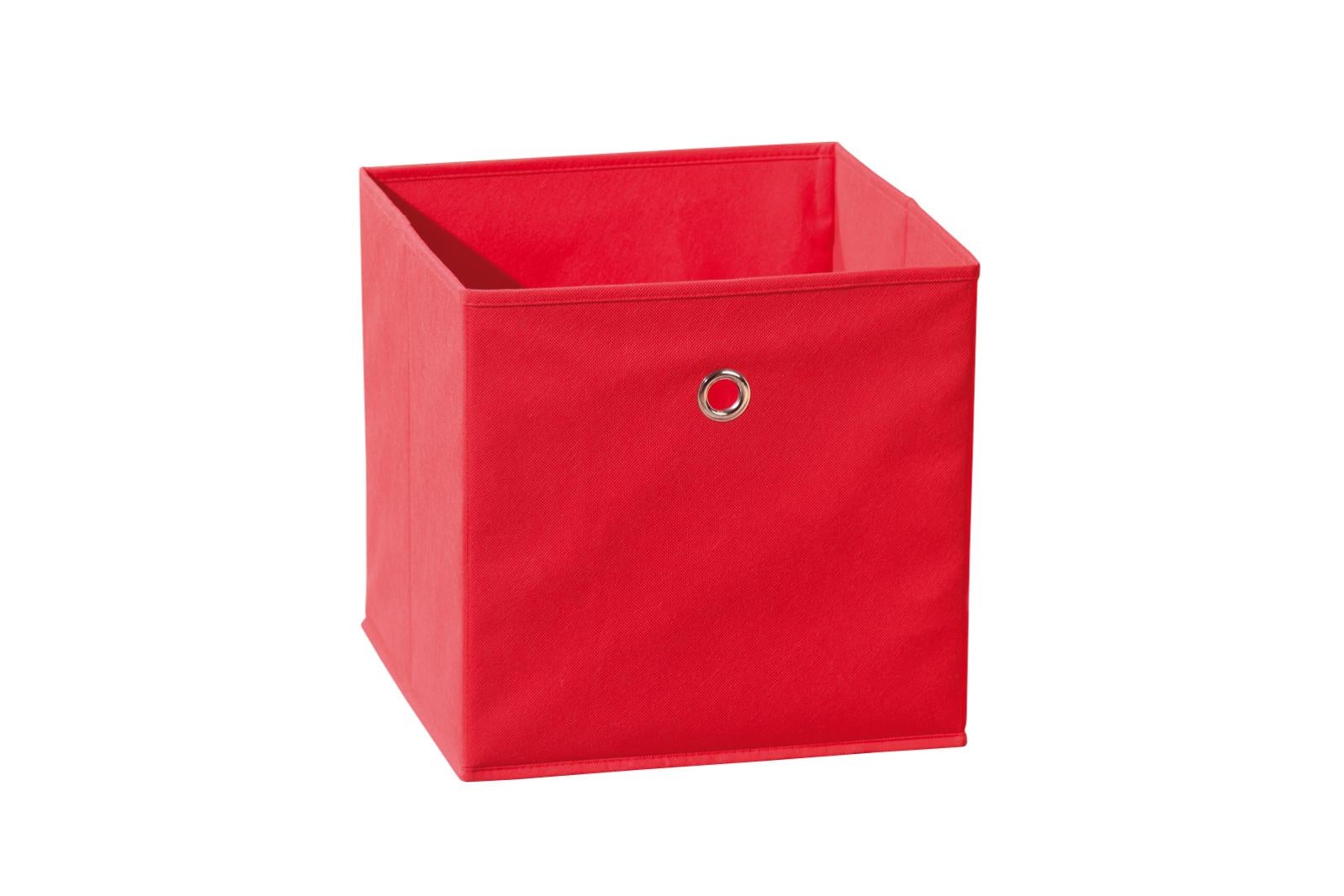 Lot de 3 bacs de rangement pliables WINNY Rouge | Leroy Merlin