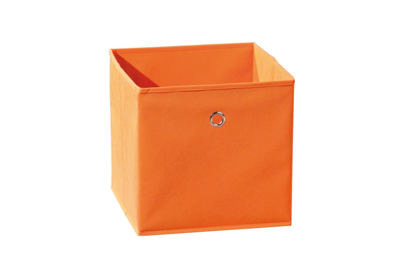 Lot de 3 bacs de rangement pliables WINNY Orange | Leroy Merlin