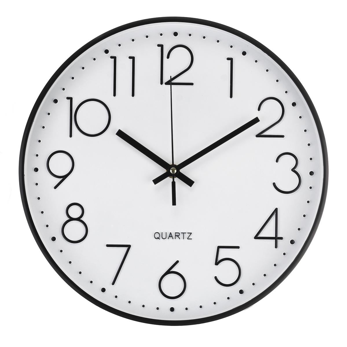 Reloj de pared 3D Reloj de cuarzo silencioso de 30 cm para la oficina ...