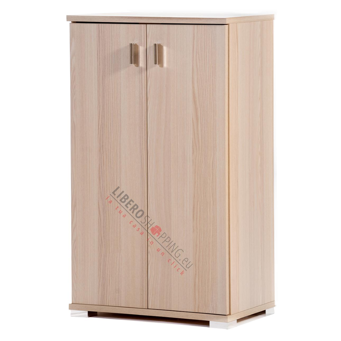 Mobile scarpiera in legno a due ante 53x33xH91 ROVERE | Leroy Merlin
