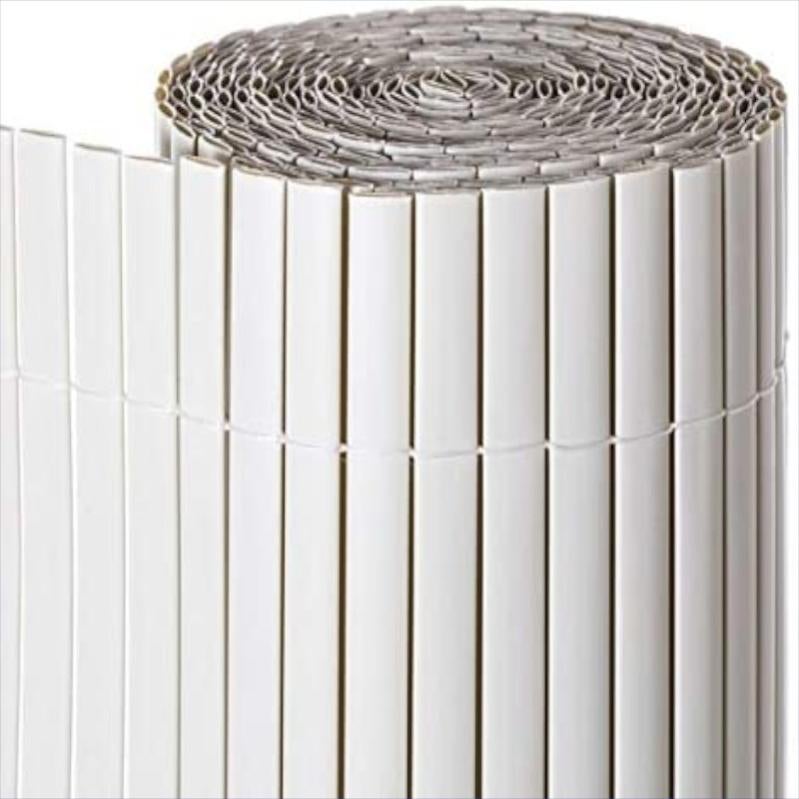 Canniccio PVC Doppia Vista| 1X3 M| Colore Bianco| Stecche 11 MM ...