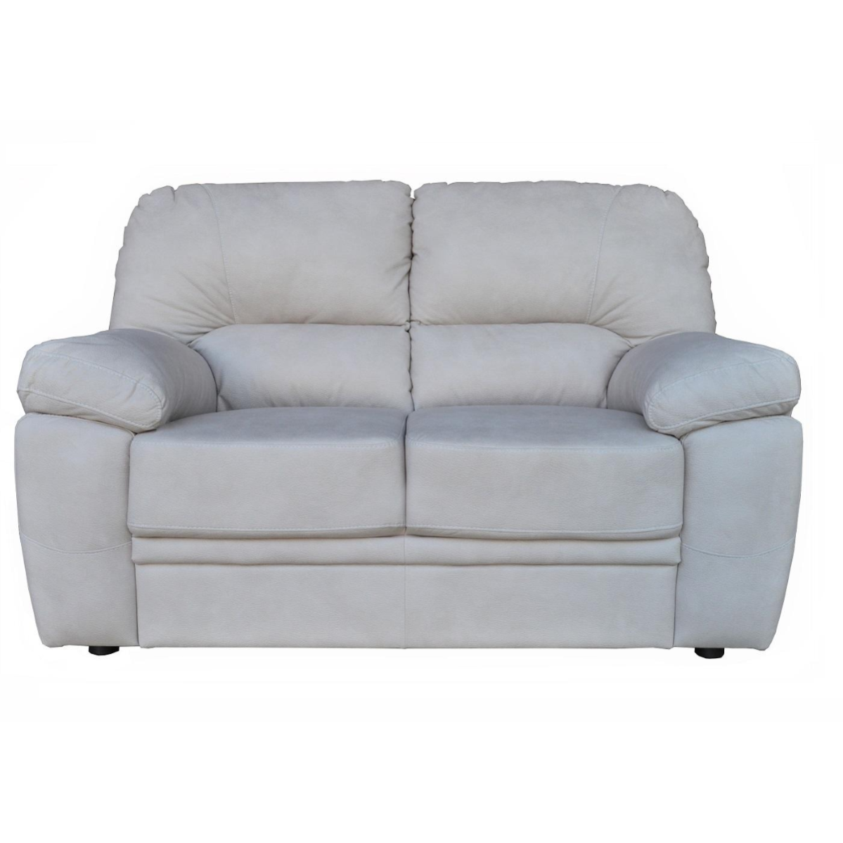 Divano a 2 posti tessuto Mozart imbottito 155 cm Grigio Chiaro | Leroy ...