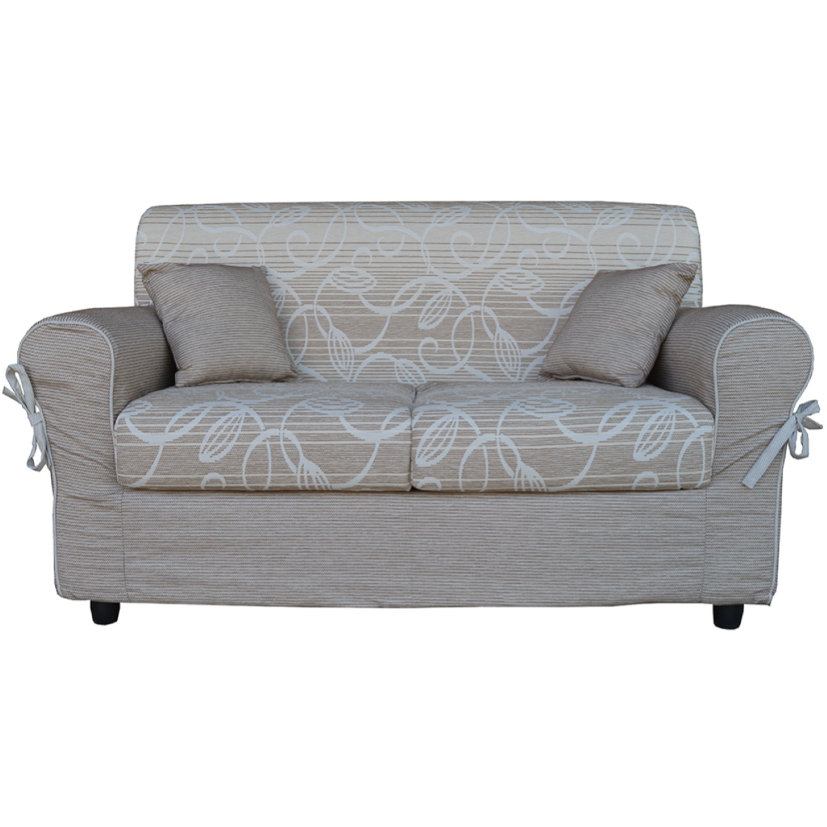 Divano 2 posti imbottito in tessuto sfoderabile PANAMA BEIGE CHIARO ...