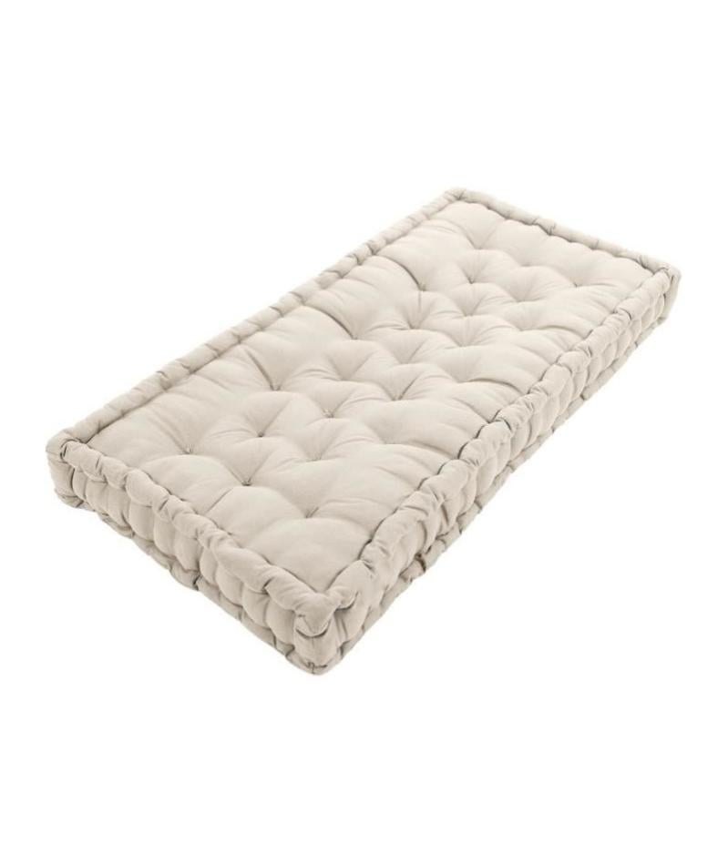 COTTON WOOD Coussin de palette uni - 100% coton - 60 x 120 x 10 cm ...